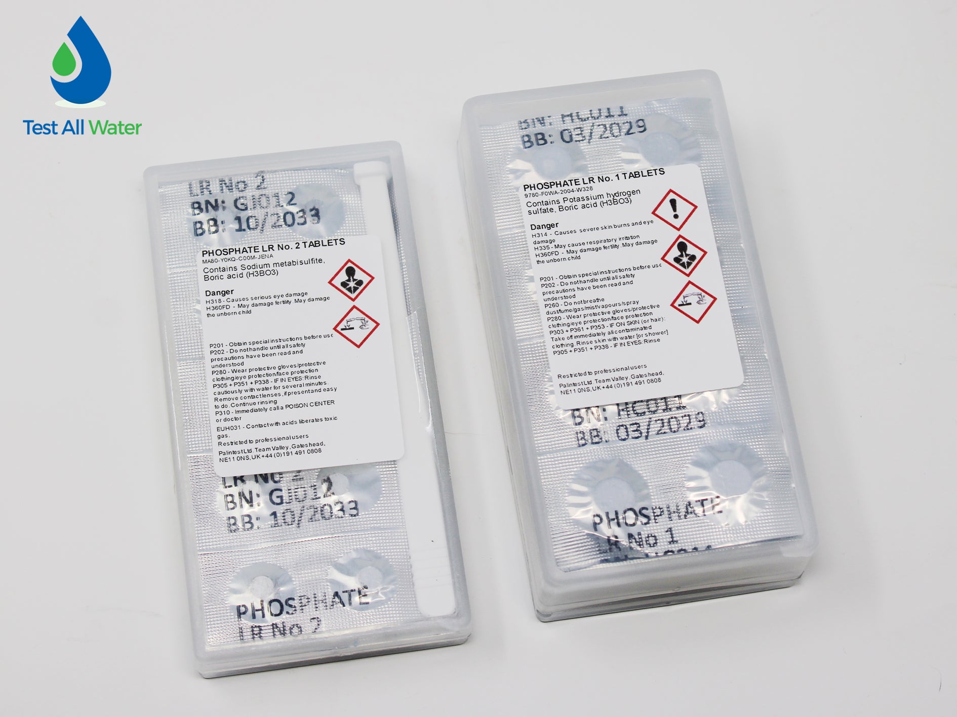 Palintest Phosphate LR Photometer Reagents