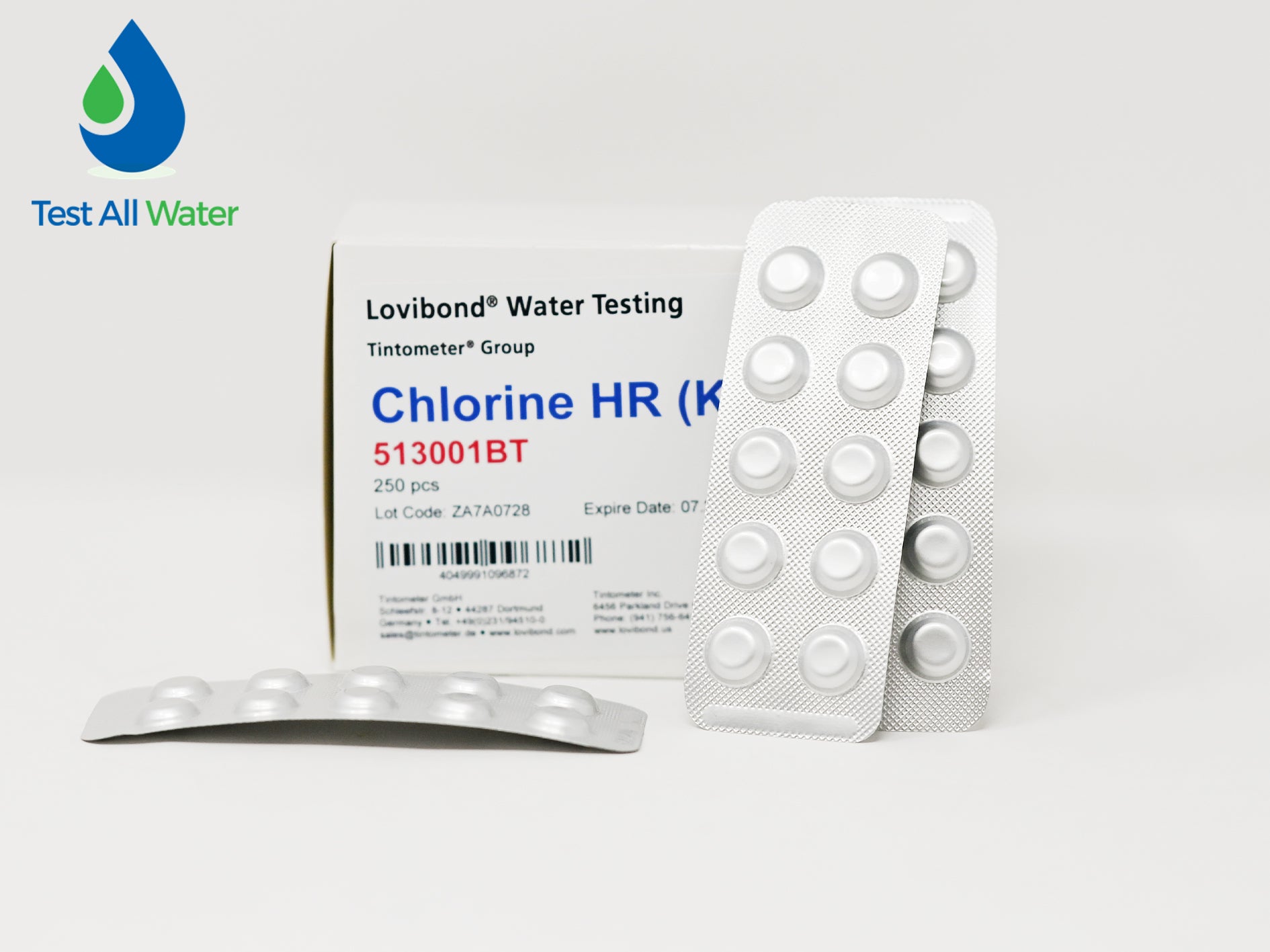 Lovibond Chlorine H.R.Tablets (KI) Tablets