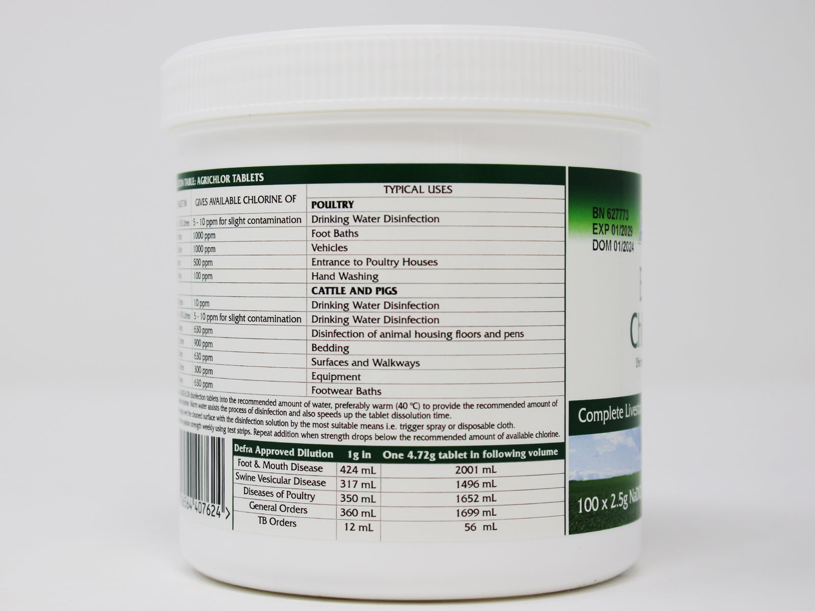 Agrichlor Effervescent Chlorine Tablets