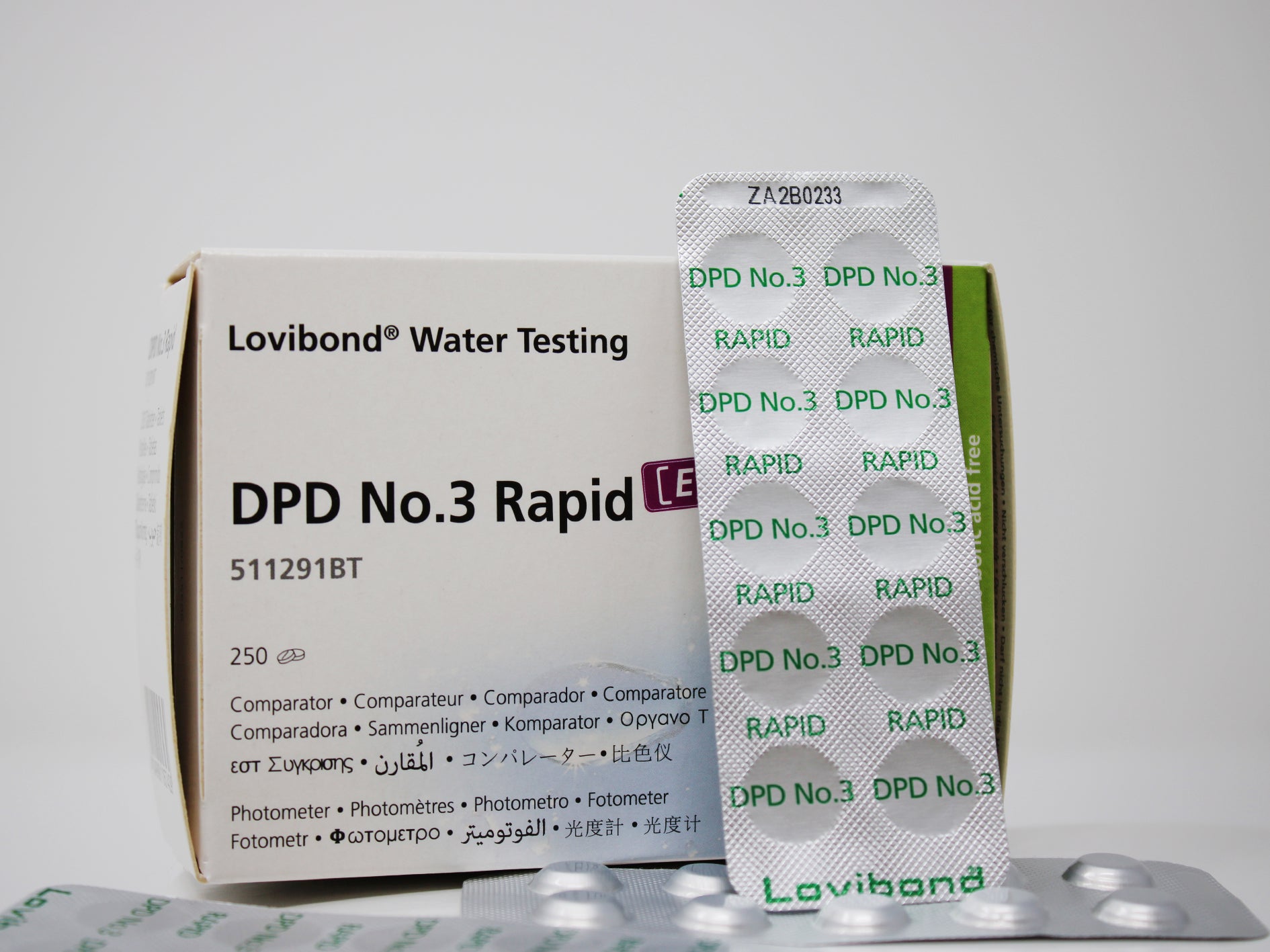 Lovibond DPD No 3 Rapid Dissolve Tablets