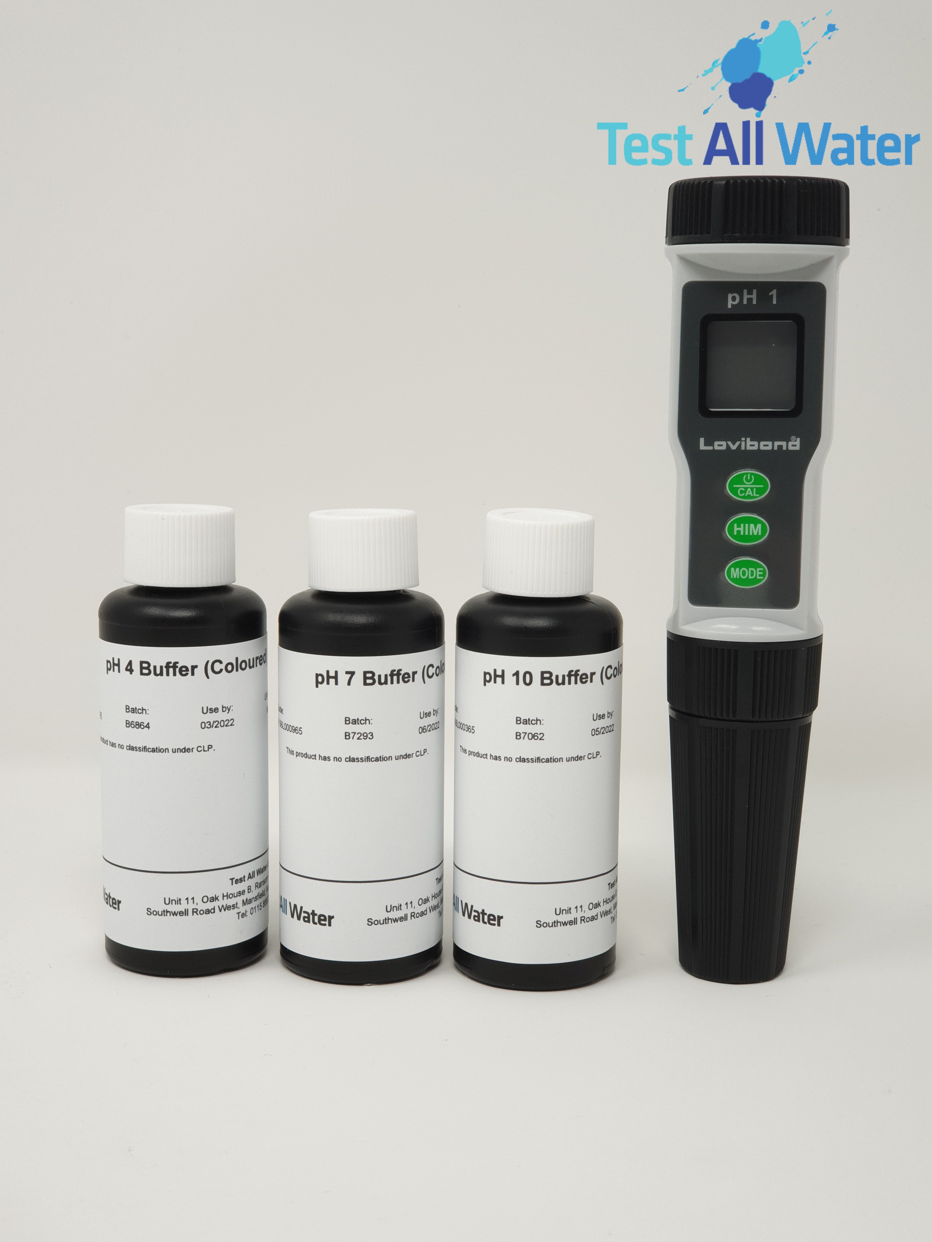 PH1 - pH/Temperature Meter c/w pH 4, 7 & 10 Solutions