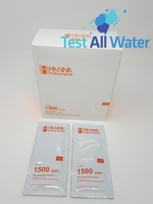 Hanna Instruments-70442P 1500 mg/L (ppm) TDS Calibration Solution, x25