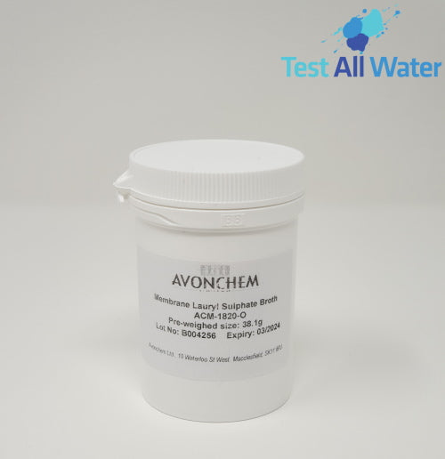 Palintest/Wagtech Membrane Lauryl Sulfate Broth, 38.1g